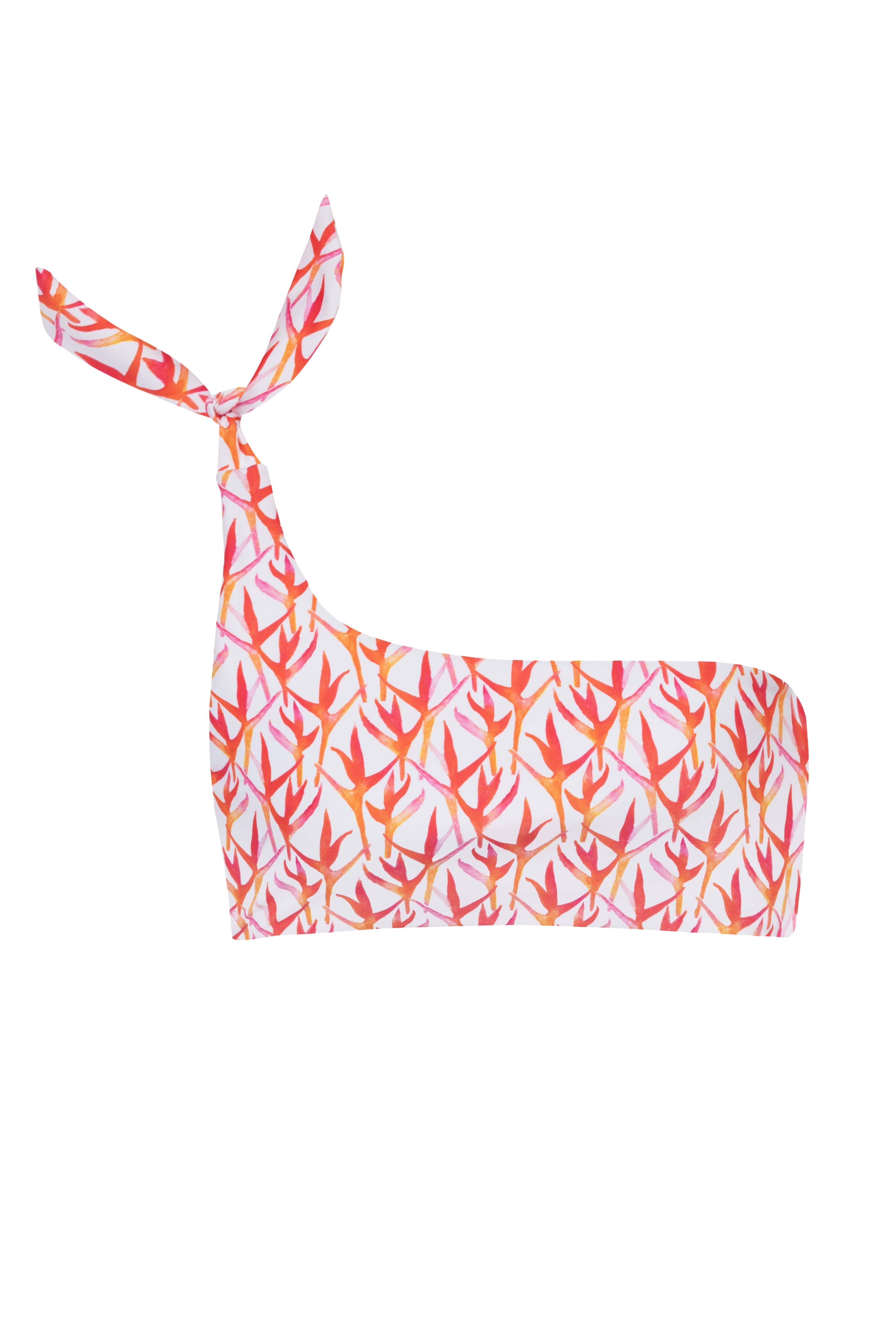 Shop Carla One Shoulder Bikini Top in Bird of Paradise – ALICIA SWIM