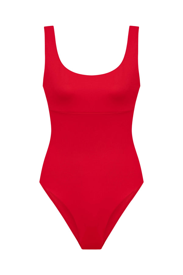 Shop Stella Designer One Piece Swimwear in Ruby | Alicia Swim – ALICIA SWIM